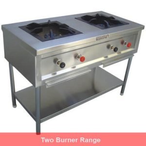 Two Burner Cooking Range - Hamza Kitchen Equipments